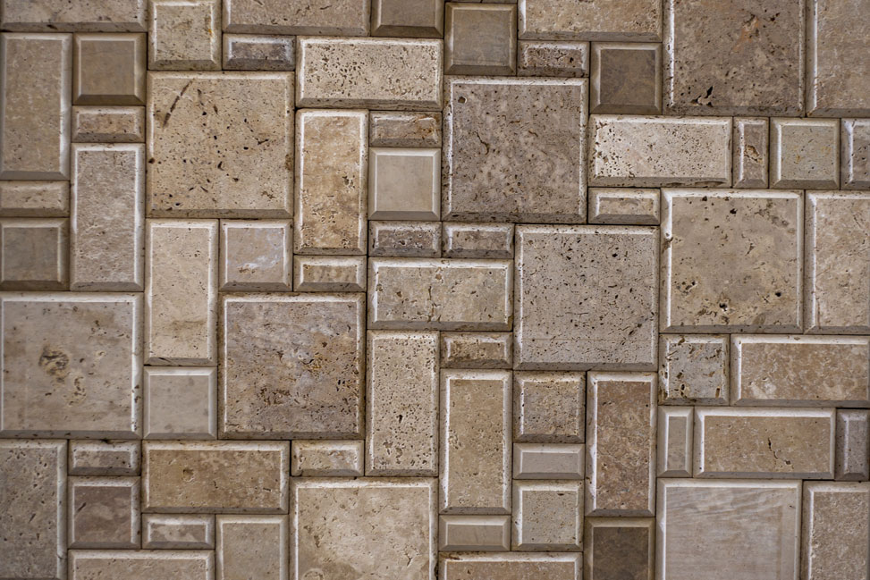 Brown Travertine-Pattern Set - Negin Sang Karimi Company
