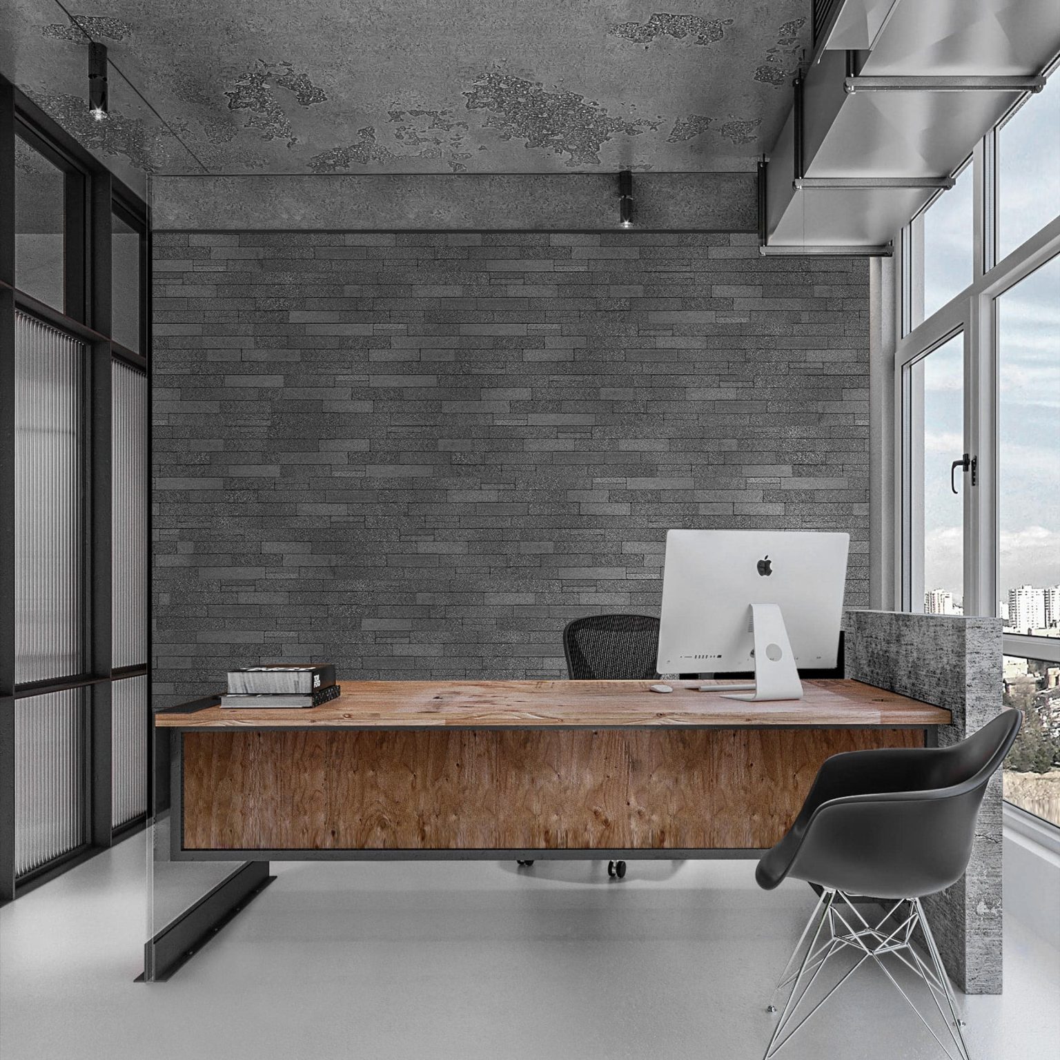 Dry Installation Of Limestone And Black Granite - Negin Sang Karimi Company